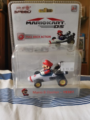 Mario Kart DS Nintendo B-Dasher MARIO Pull Back Action Racer Figure ...
