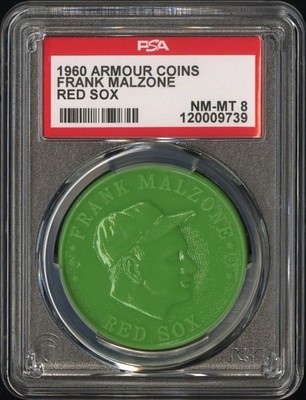 1960 Armour Baseball Coin Token Pin FRANK MALZONE RED SOX VARIATION PSA ...