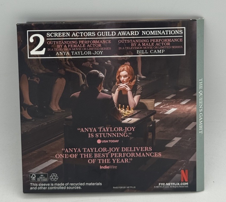 The Queen's Gambit DVD FYC Complete Series 2-Disc Set RARE PROMO - CLEAN DISCS | eBay