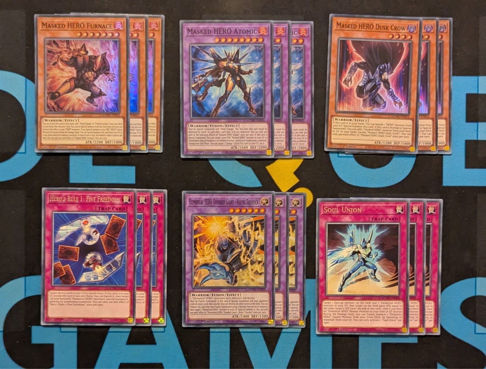 Masked HERO Deck Core 18 Cards MZMU Maze of Muertos YuGiOh | eBay