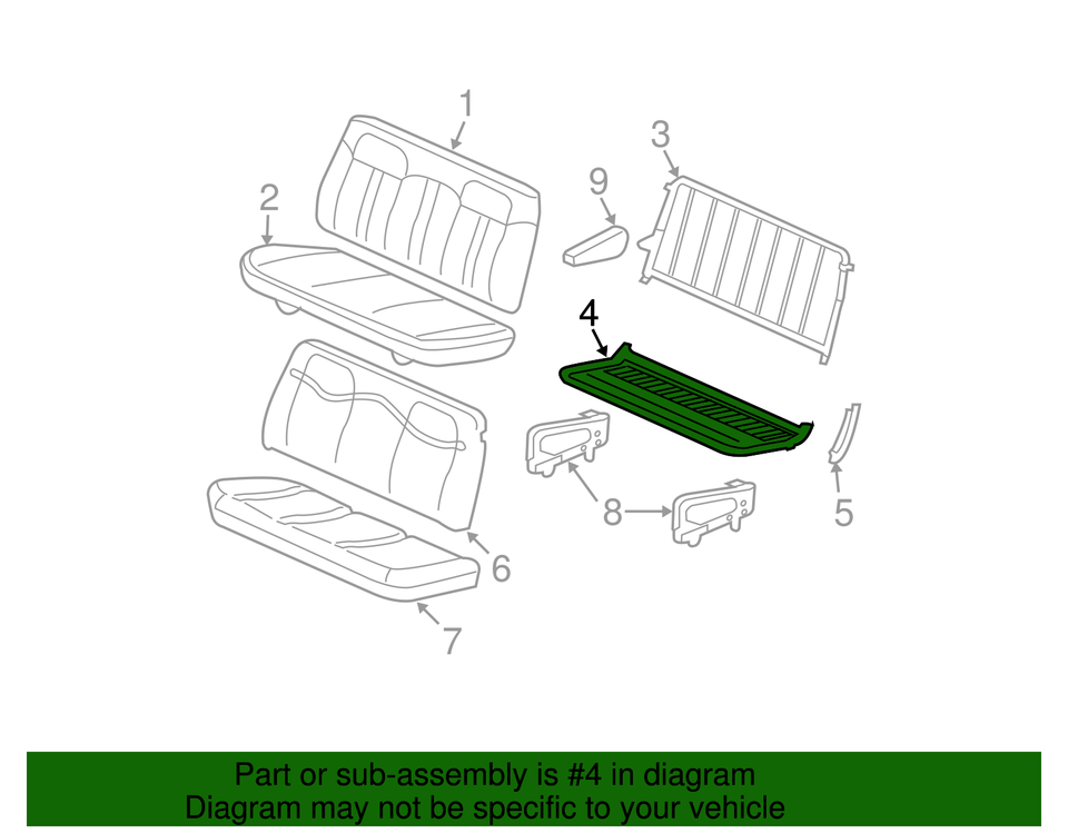 Genuine GM Seat Frame 88981576 | eBay