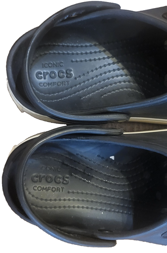 Crocs Unisex's Mens Size 4 Women's Size 6 Navy with White Stripe | eBay