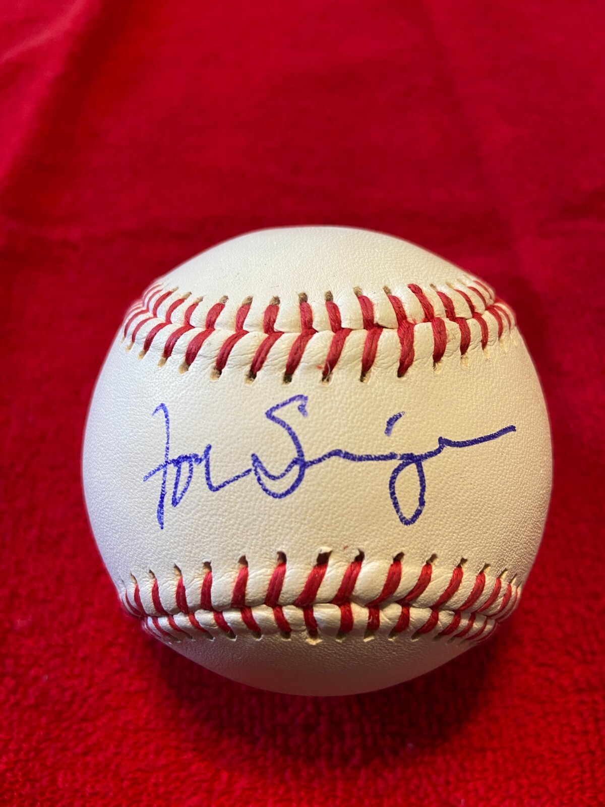 JOE SIMPSON AUTOGRAPHED SIGNED BASEBALL ATLANTA BRAVES COA | eBay