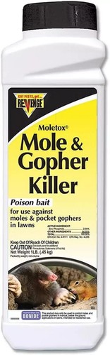 Revenge Moletox Mole & Gopher Killer Poison Bait Granules, 1 Lb. Ready ...