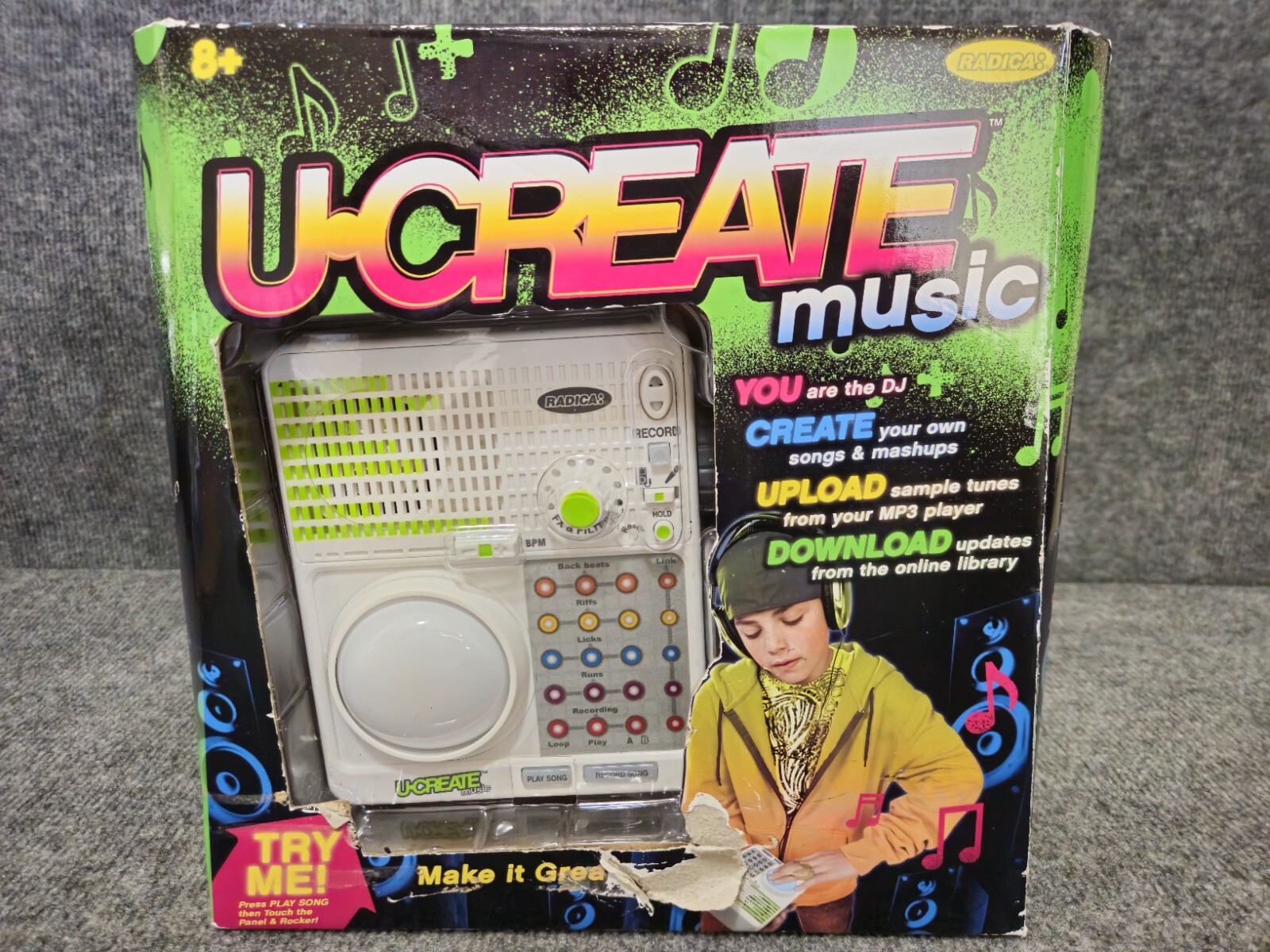 Radica U-create Music N9496 Sampler DJ Mixer Mattel 2009 for sale ...