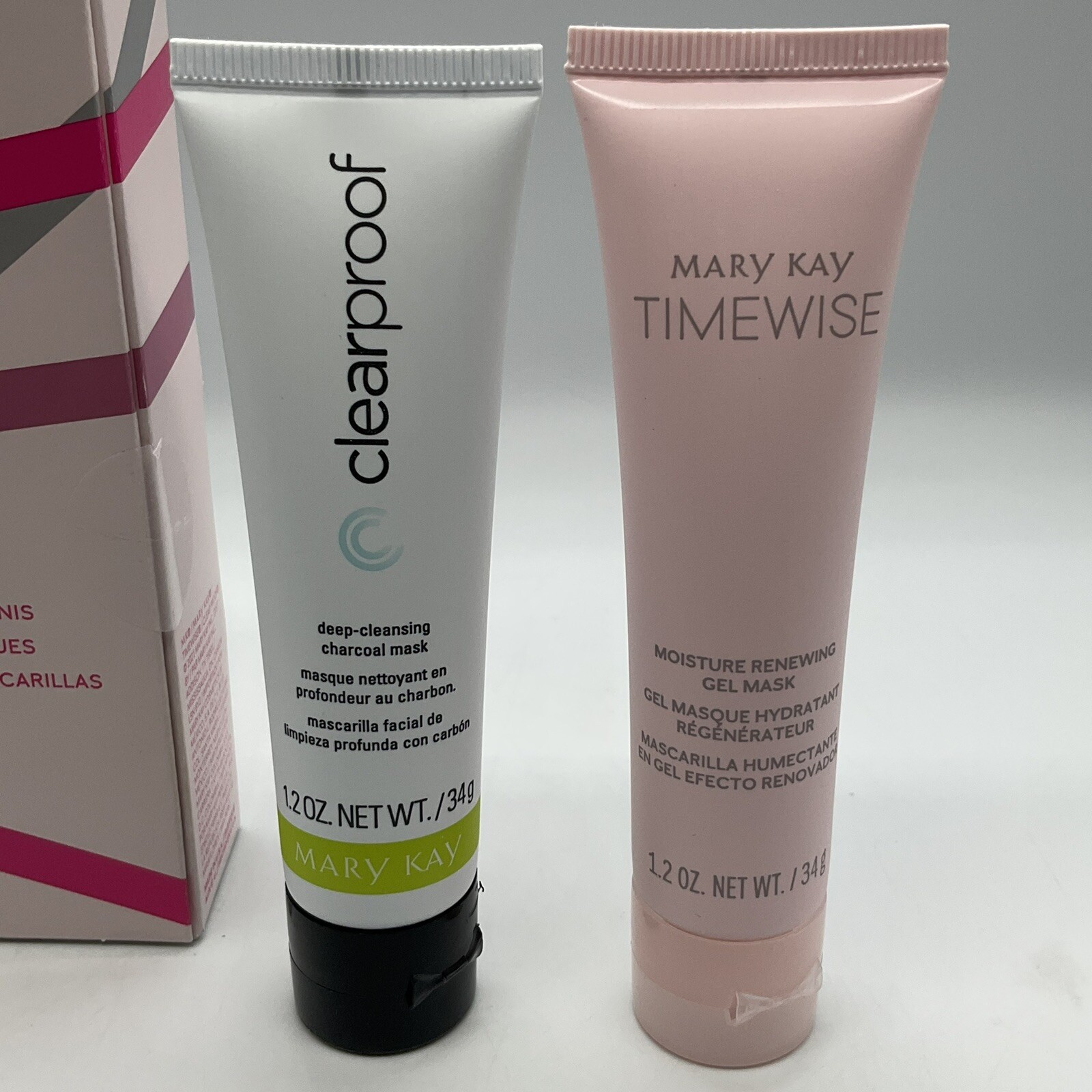 MARY KAY MASKING MINIS MOISTURE RENEWING GEL MASK & DEEP CHARCOAL MASK ...