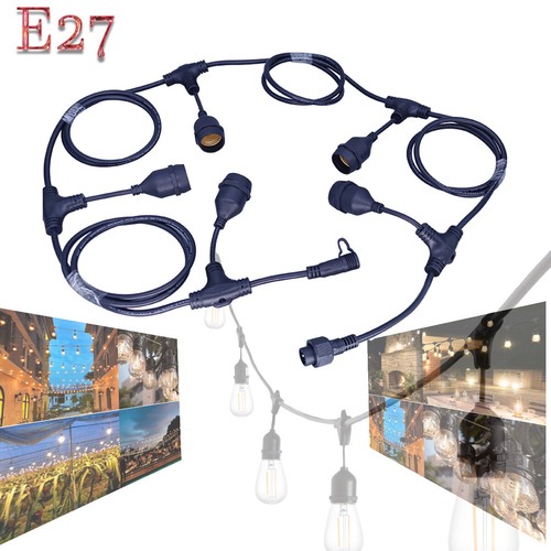 R27 Power Cable Waterproof IP68 Wire Socket Connector Tee Electrical ...