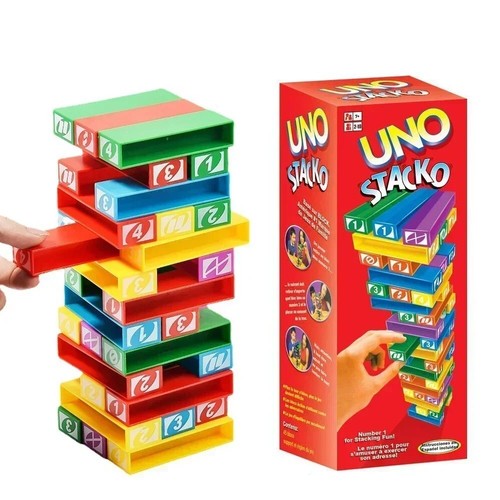 Stacko UNO Card Board Games Family Entertainment Poker Party Early Education Puz | eBay