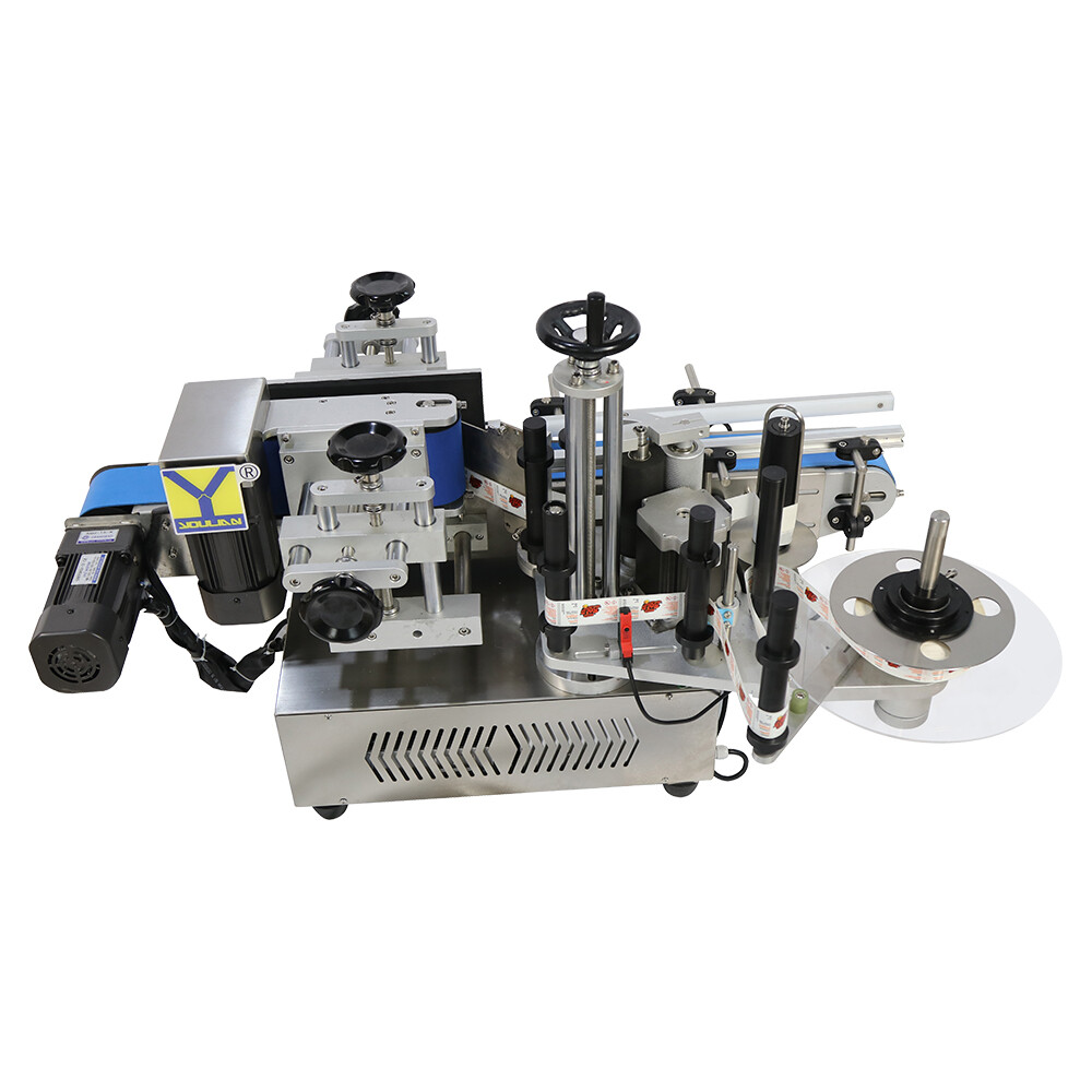 Automatic Round Bottle Labeling Machine Glass, Bottle Desktop Label ...