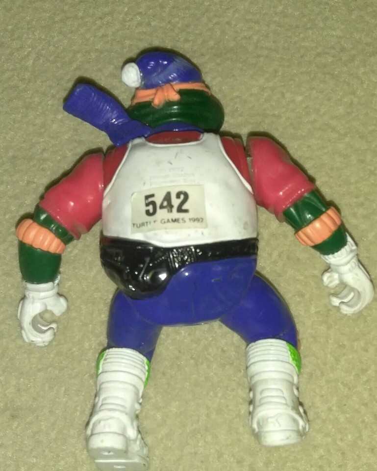 Hot Doggin Mike Vintage TMNT Ninja Turtles Action Figure Skiing ...
