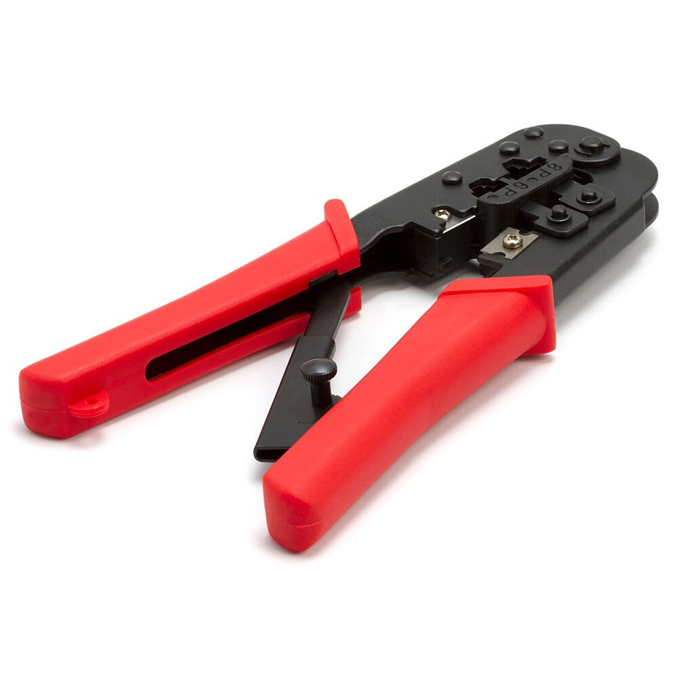 RJ12/RJ11/RJ45 Modular Crimper Dual Modular Ratchet Crimping Tool | eBay