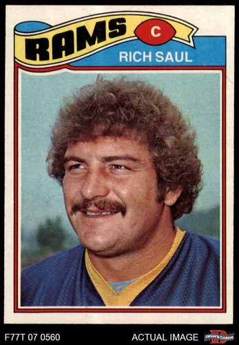 1977 Topps #246 Rich Saul Rams Michigan St 7 - NM | eBay