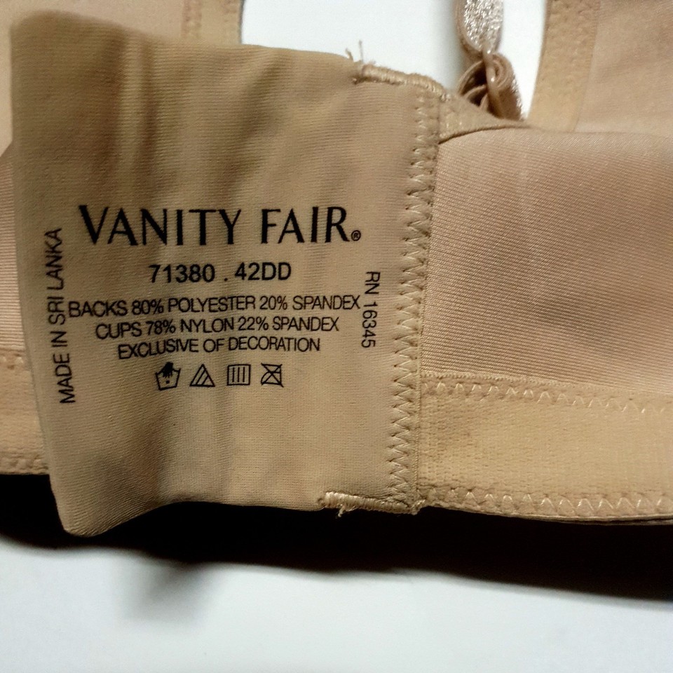 Vanity Fair Women’s Minimizer Wireless Bra 71380 Size 42DD | eBay