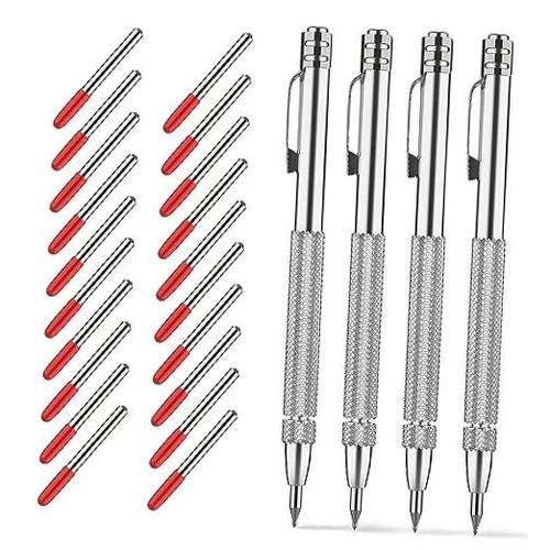 4 Pack Tungsten Carbide Scriber Tool Set with Magnet - Professional ...