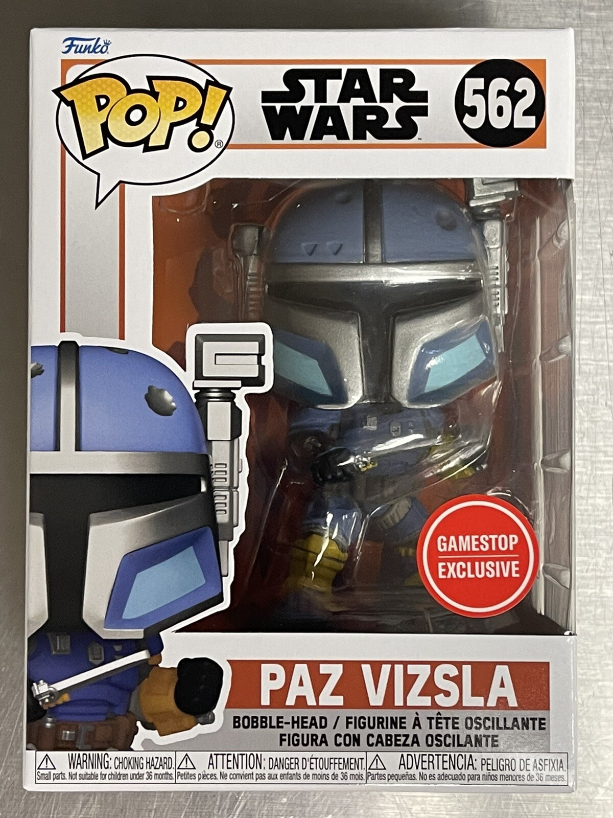 Paz Vizsla Funko Pop #562 The Mandalorian GameStop Exclusive with Pop ...