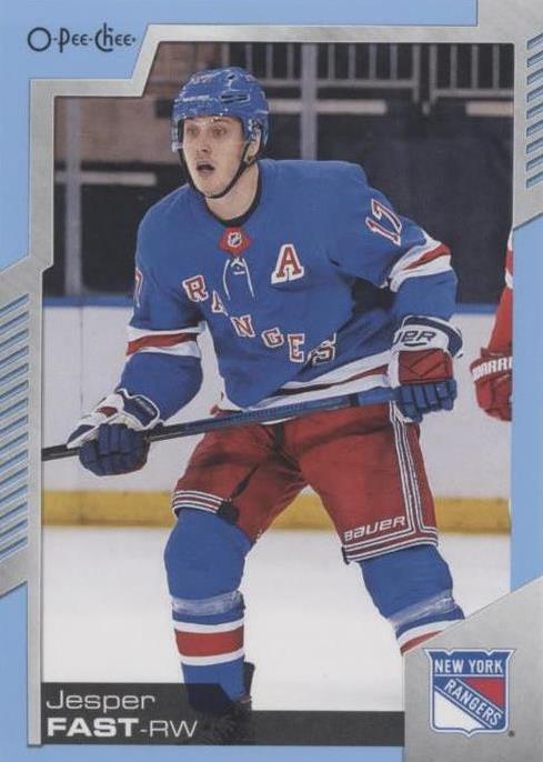 2020-21 O-Pee-Chee - Jesper Fast #115 Blue Border for sale online | eBay
