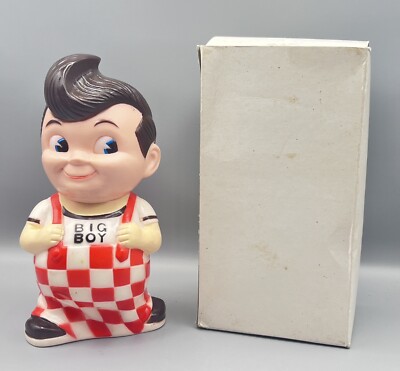 Bob's Big Boy Coin Bank 9'' Plastic Bank With BOX VIEW ALL PICTURES ...