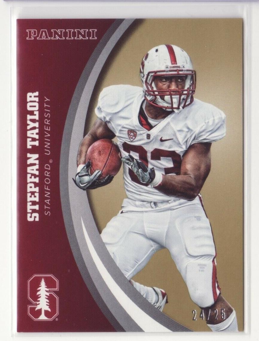2015 Panini Stanford Cardinal - Stepfan Taylor #39 Gold /25 for sale ...