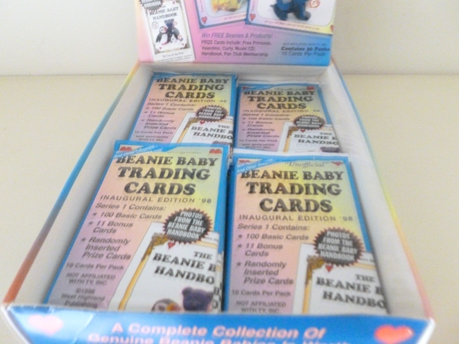 VINTAGE 1998 BEANIE BABY TRADING CARDS ~ 3 SEALED PACKS | eBay