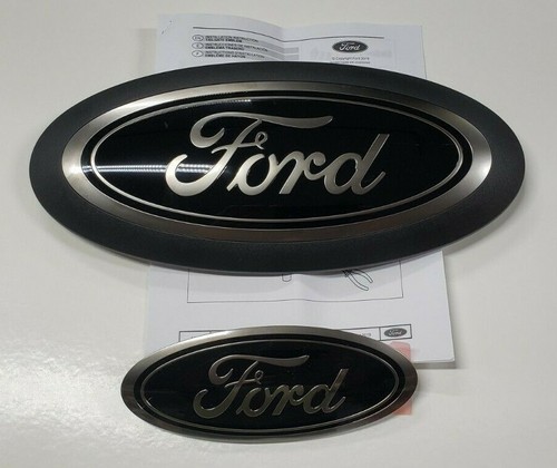2020-2022 Ford F-250 F-350 Super Duty Black Emblem Set | OEM | Front ...