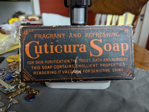 CUTICURA Soap Quarter Dozen Box ANTIQUE Advertising Potter Drug ...