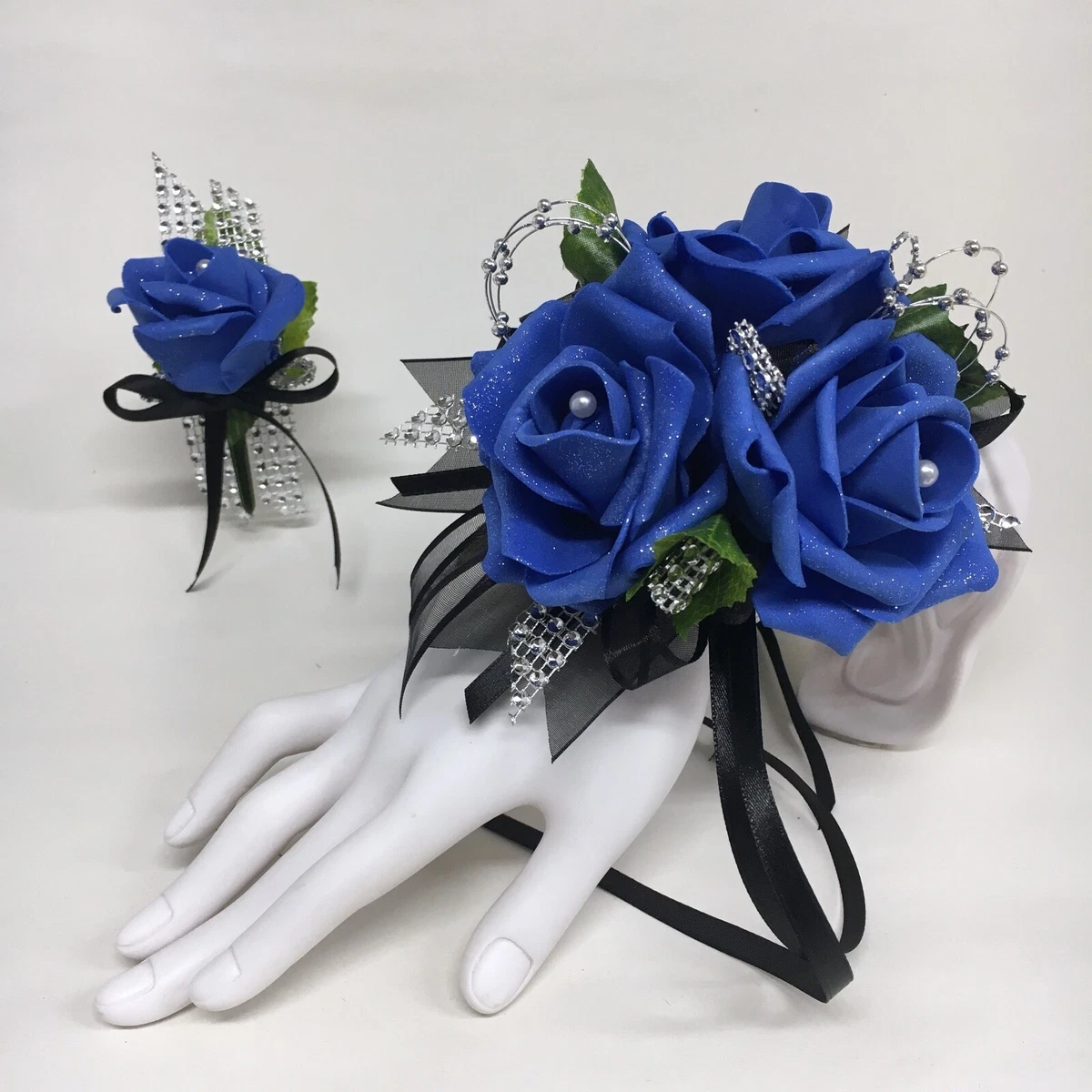 Blue Rose Corsage For Prom
