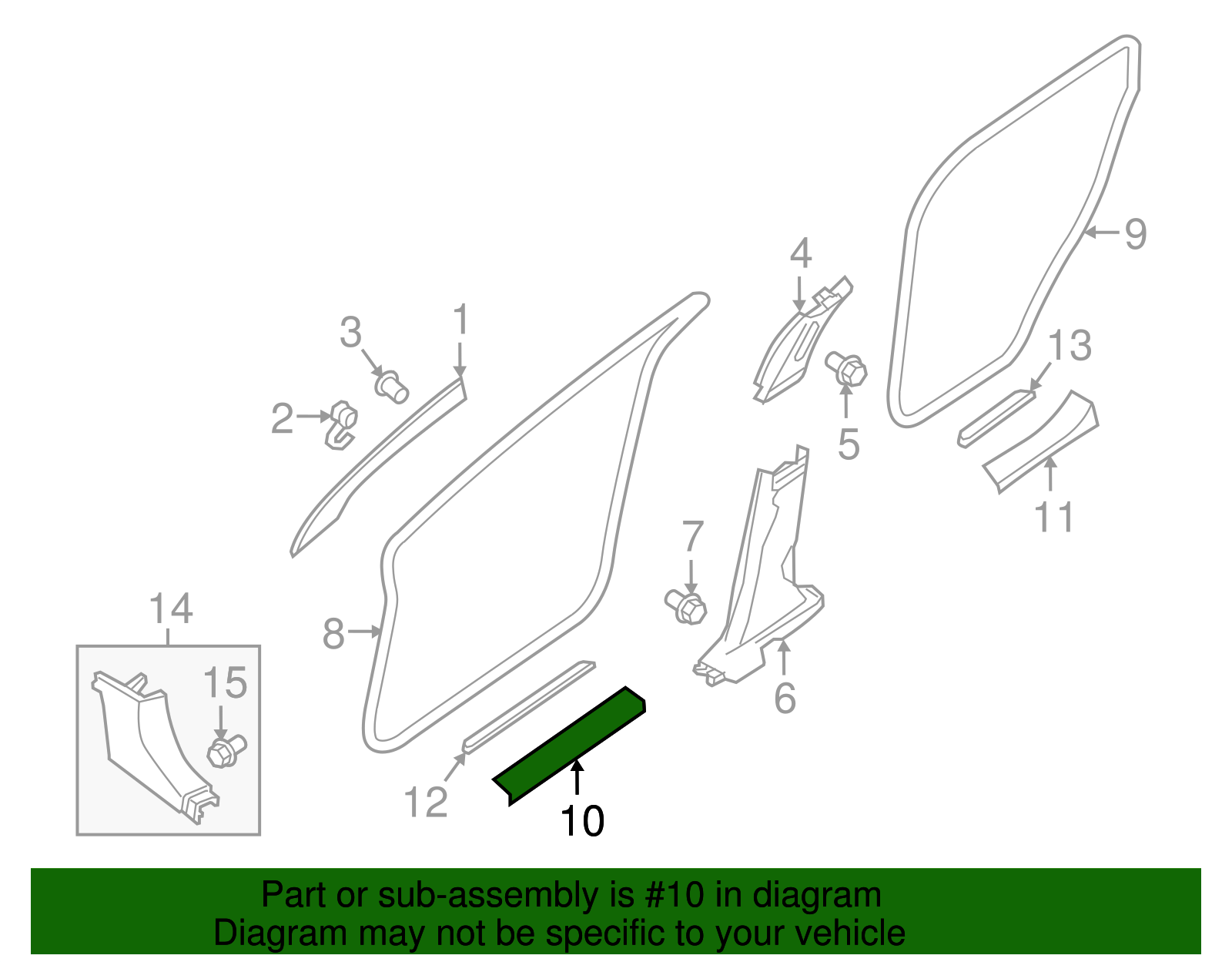 Genuine Nissan Sill Plate 769b4-9uc0a for sale online | eBay