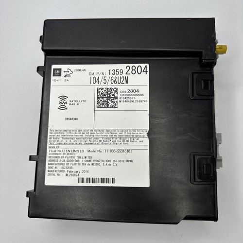GM Premium Audio Equipment Radio Receiver Control Module #ID 13592804 ...