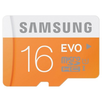 Samsung 16GB EVO Class 10 MicroSDHC UHS-I Card up to 48MB/s (MB-MP16D ...