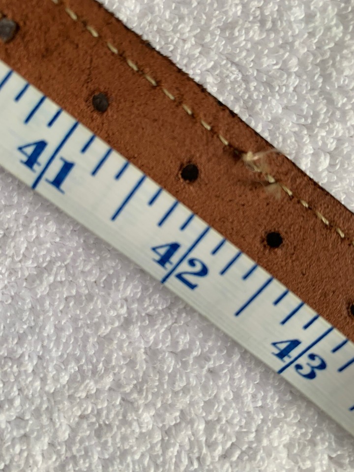 Clemson Tigers Belt Mens SZ 40-42 Orange Embroidered Paw Brass South ...