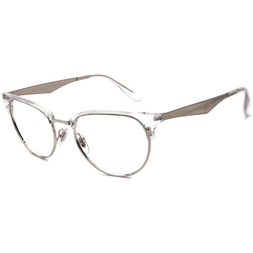 Ray-Ban Eyeglasses RB 6396 2936 Clear&Silver Horn Rim Frame 51[]19 140 ...