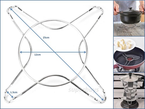 25cm 4 Arm Stove Reducer Ring Trivet Cooker Plate Coffee Moka Pot Stand ...