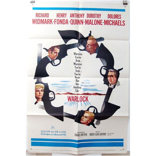 1959 1 Sheet Poster for Movie Western WARLOCK - 27" x 41" | eBay