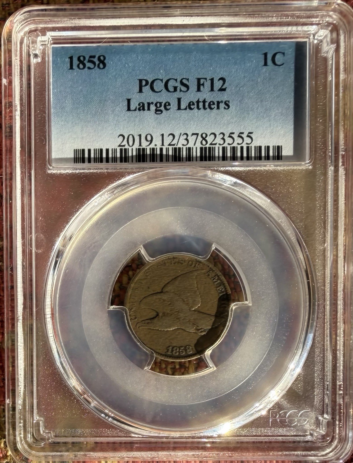 1858 PCGS F12 Large Letters Flying Eagle Cent Business Strike 1C | eBay