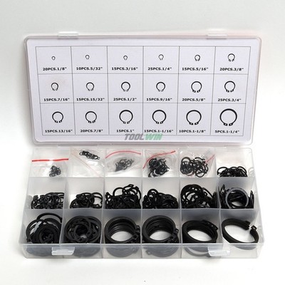 300 Snap Ring Assortment Kit Set Circlip 18 C-Clip Internal Retaining ...