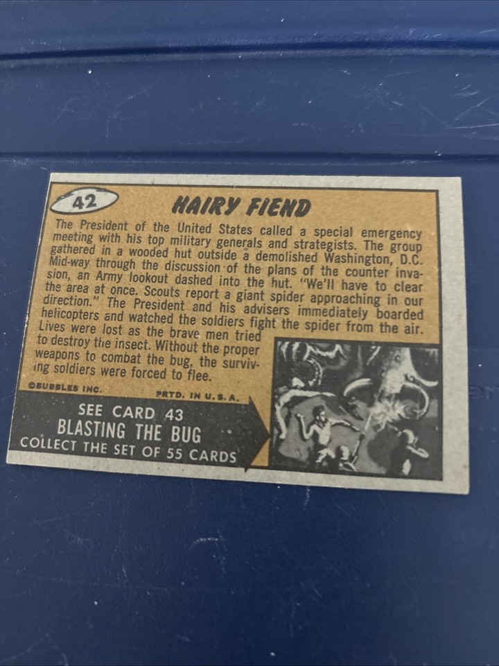 1962 Mars Attacks #42 Hairy Friend | eBay