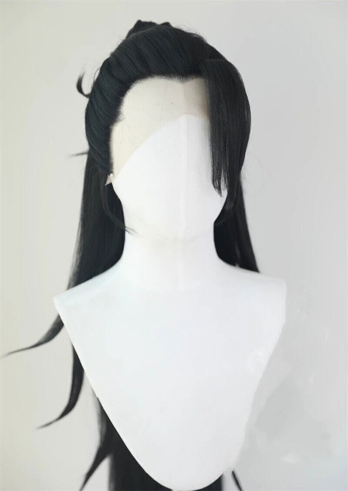Handmade Jujutsu Kaisen Geto Suguru Cosplay Wig Black Long Hair ...