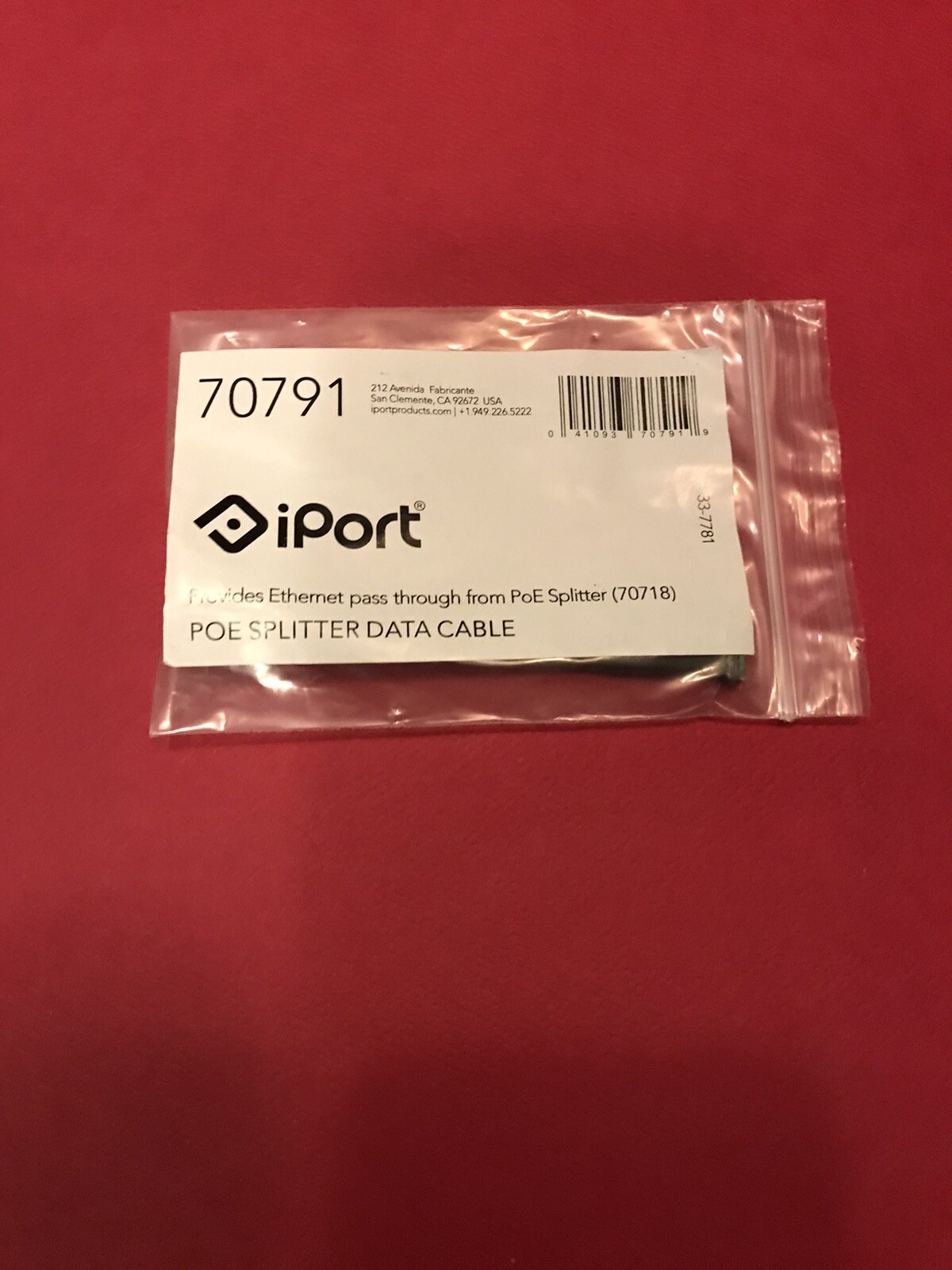 iPort 70791, Surface Mount POE Splitter Data Cable - New! Fast Free Shipping! | eBay