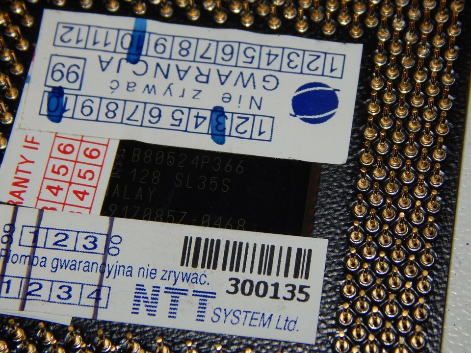 Motherboard PGA 370 Chips M748LMRT with CPU Intel Celeron 366 MHz ...