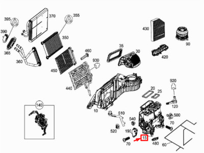 MERCEDES-BENZ C W205 Luftverteilergehäuse A2058306800 NEU ORIGINAL ...