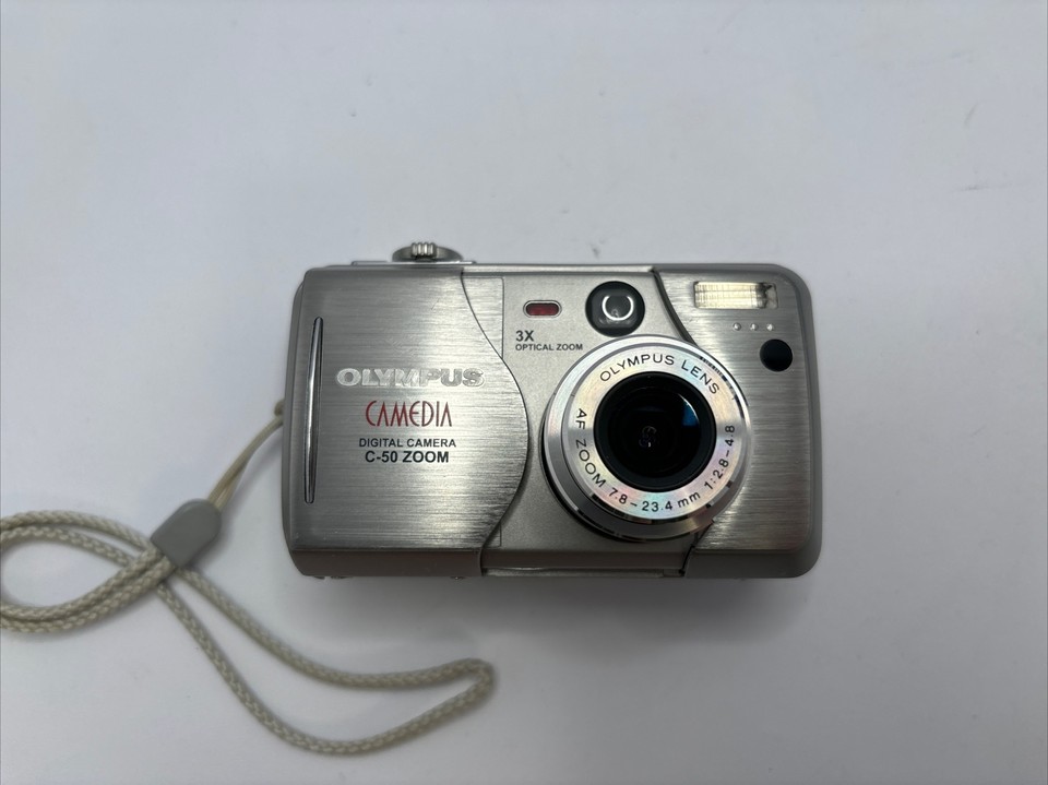 Olympus CAMEDIA C-50 Zoom 5.0MP Digital Camera - Silver - Read ...