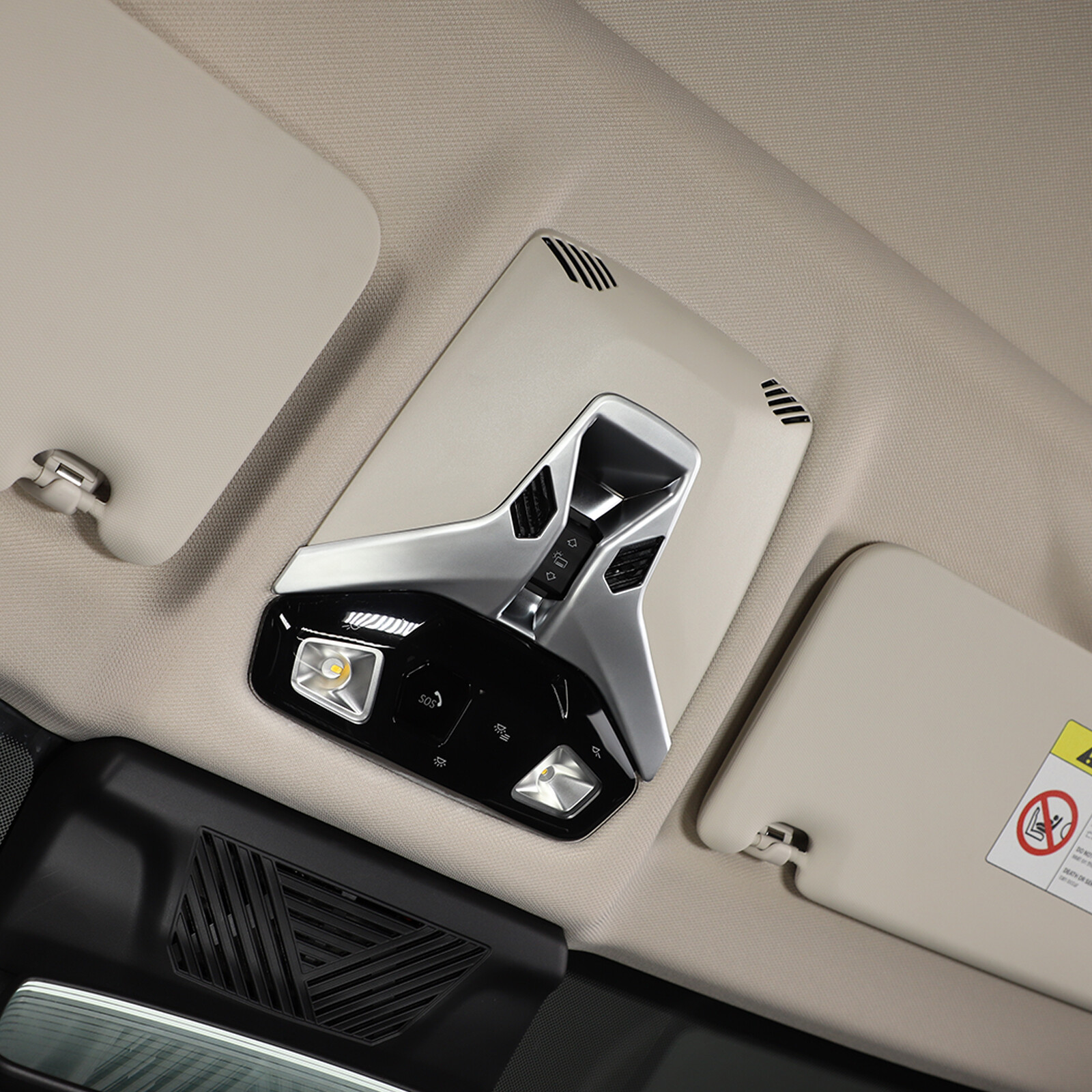 For BMW X1 2023-2024 Sunroof Switch Decor Frame Silver ABS | eBay