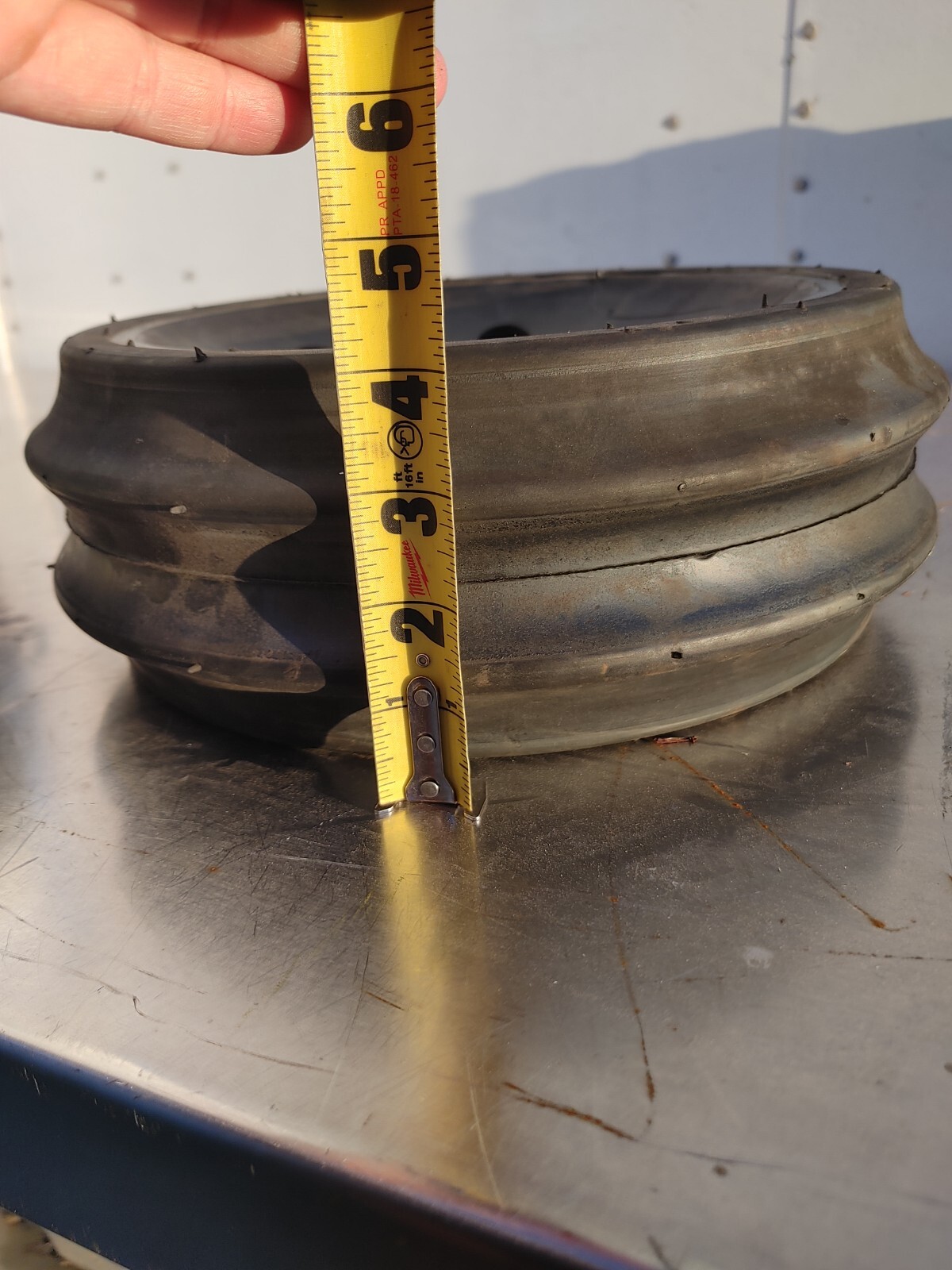 4" X 12" Press Wheel Assembly Dual Rib | eBay