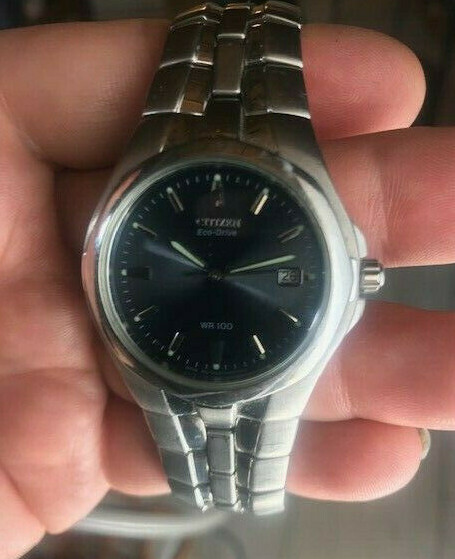 Vintage Citizen Eco-drive E110-k15702 Solar Wristwatch Made in Japan ...