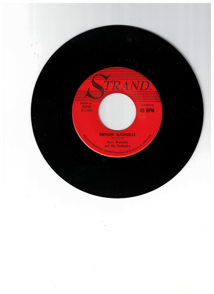 Marv Meredith CHRISTMAS 45(Strand 25010) Teen Sleighride/Swingin ...