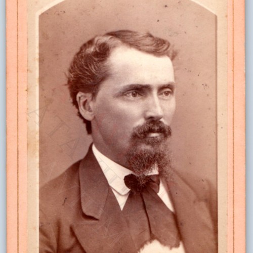 c1870s Oconomowoc, Wis Handsome Goatee Man CDV Photo DG Munger ...