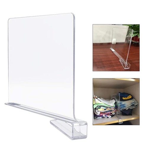 Multifunction No-Slip Acrylic Shelf Dividers for Storage Organization ...