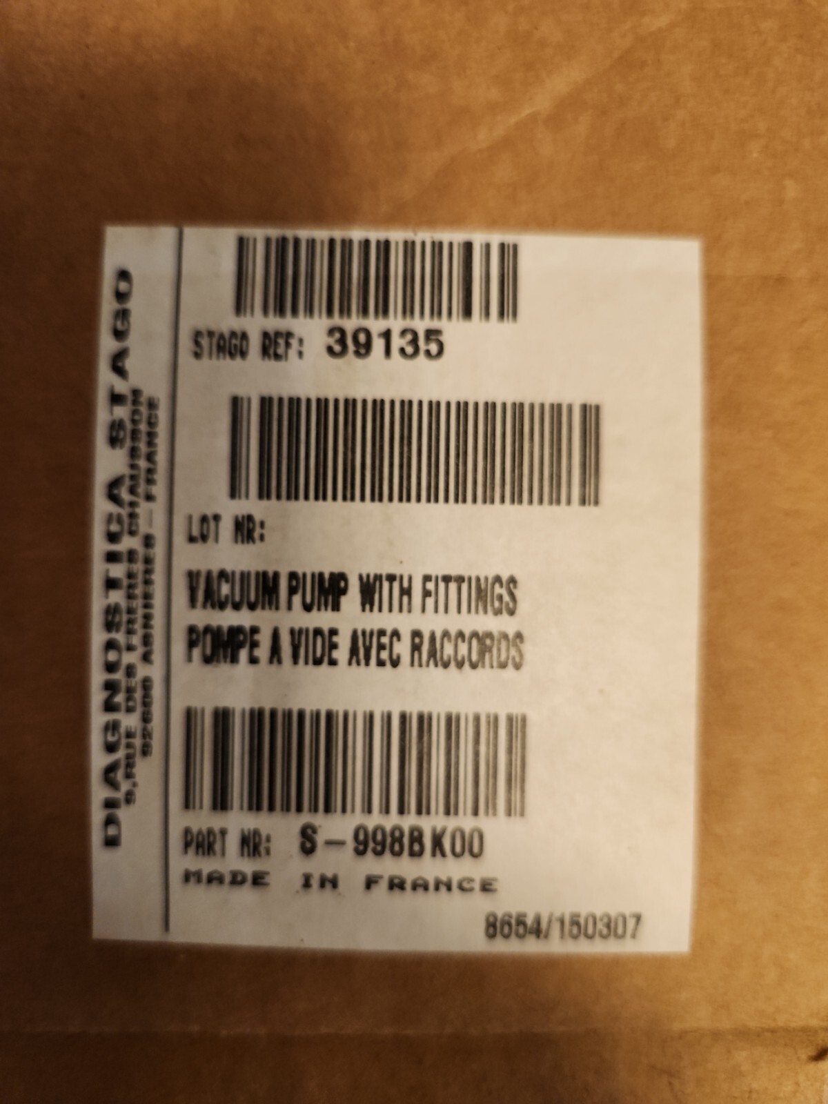 Diagnostica Stago Compact or Max Coag unit vacuum Pump (Re-built and ...