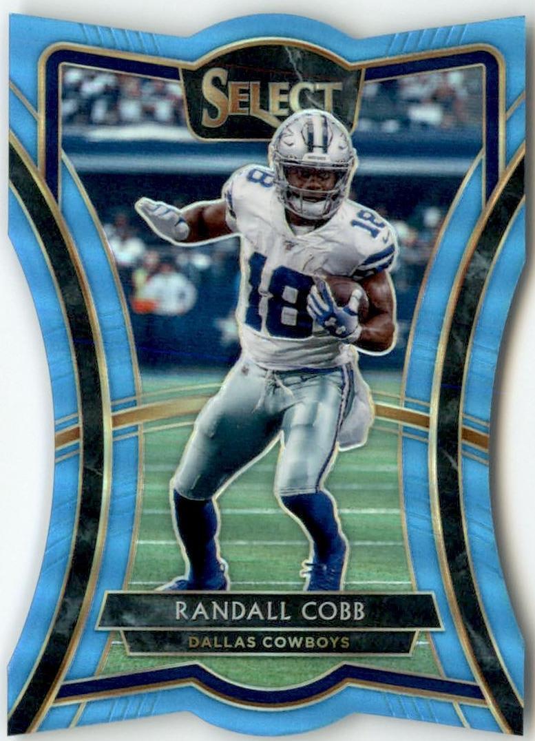 2019 Panini Select - Premier Level Die-Cut Randall Cobb #123 Light Blue ...