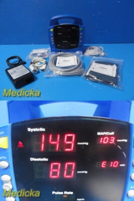 2007 GE Procare 400 Series Patient Monitor W/ NEW Battery, 2X Leads ...